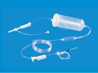 China 60 Drops /Ml Hospital Disposable IV Fluid Giving Set With 150ml Burette Chamber for sale