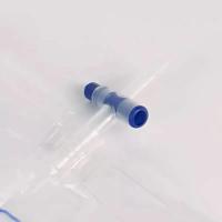 China T / Cross Valve 2000ml Drainage Collection Disposable Urine Bags Transparent OEM for sale