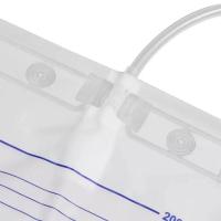 China T / Cross Valve 2000ml Drainage Collection Disposable Urine Bags Transparent OEM for sale