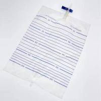 China T / Cross Valve 2000ml Drainage Collection Disposable Urine Bags Transparent OEM for sale