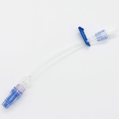 China Anesthesiology iV ICU Medical Needle Free Connector With Single Channel Extension Tube for sale