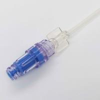 China Anesthesiology iV ICU Medical Needle Free Connector With Single Channel Extension Tube for sale
