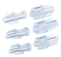 China Medical Luer male/female union with wing transparent internal and external screw thread for sale