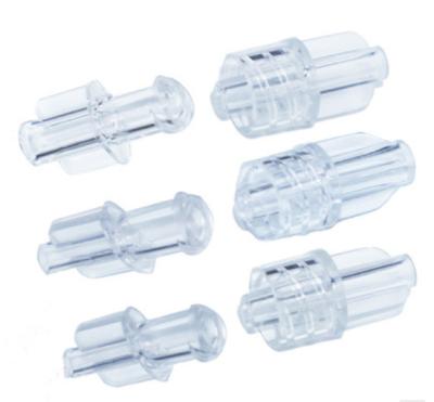 China Medical Luer male/female union with wing transparent internal and external screw thread for sale