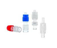 China Medical Luer male/female union with wing transparent internal and external screw thread for sale