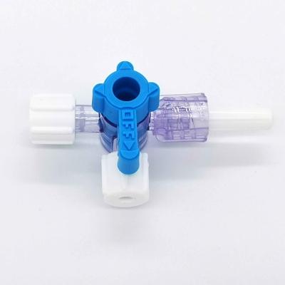 China Normal Pressure Injection Three Way Stopcock Lipid Resistant 3 Way Stopcock Valve for sale