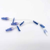 China PVC Positive Pressure Needle Free Connector Access Devices With 3 Way Extension Tube for sale