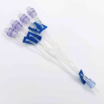 China DEHP Free Needle Free Connector EOS Sterile 3 Way Extension Tube Needleless Adapter for sale