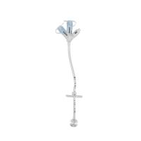 China Y Type Locking Joint Plastic Medical Components Gastrostomy Feeding Tube 14 Fr 18Fr for sale