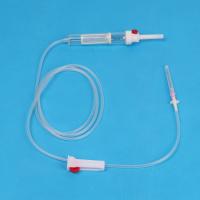 China Disposable Medical IV Transfusion Blood Tubing Set 150cm PVC Tube Length for sale