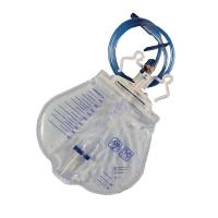 China 1.2mm Thick PVC Drainage Luxury Urine Bag 2000ml Medical Grade for sale