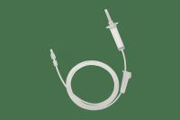 China OD4.0mm Plastic Medical Components Rotating Male Luer Lock Connector Long Type for sale