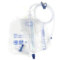 China PVC Precise Disposable Urine Bags 1000ml  Anti Reflux Drainage Bag for sale