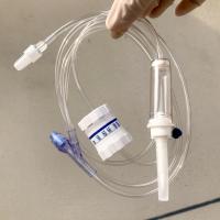 China Pyrogen free Disposable Infusion Set IV Flow Regulator Extension Set ISO9001 for sale