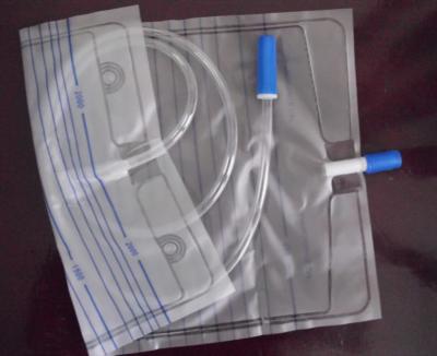 China Medical Disposable Catheter Bags Transparent 1000 Ml Urinary Leg Bag for sale