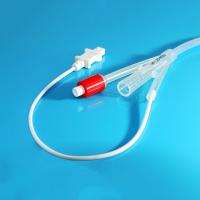 China Temperature Sensor 3 Way Silicone 20 22Fr Medical Foley Catheter With Balloon for sale