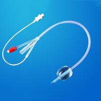 China Temperature Sensor 3 Way Silicone 20 22Fr Medical Foley Catheter With Balloon for sale