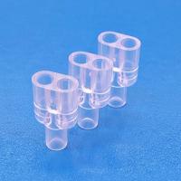China Straight Plastic Medical Components Three Way 4.0mm Tube Luer Connectors for sale