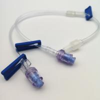 China 10cm-30cm Medical Extension Tube Foley Catheter Extension Tubing With Needleless Valve for sale