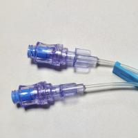 China TPU Needle Free IV Connectors Positive Pressure Needle Free Valve Port With Extension Tube for sale
