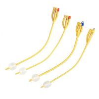 China ISO Silicone Coated Latex 2 Way Foley Balloon Catheter 16fr 18 Fr Foley Catheter for sale