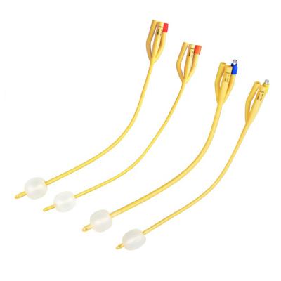 China Male Urethral Balloon Medical Foley Catheter 12fr 14fr With Water Pouch for sale