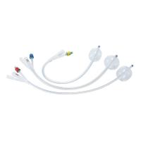China Multicolor Medical Foley Catheter 24fr 26fr 3 Way Urinary Catheter Irrigation for sale