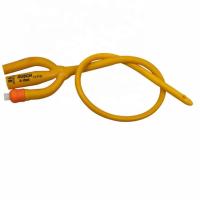 China Disposable 1 2 3 Way Latex Foley Catheter No 12 Indwelling Urinary Catheter 16Fr 18Fr for sale