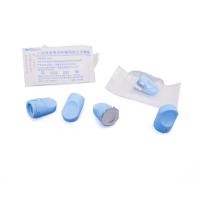 China Light Blue Disposable Protective Swabcap Disinfection Cap 75% Alcohol Swab Caps for sale