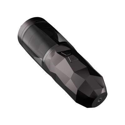 China Black Gold Male Electric Masturbation Cup 7 Vibration Modes Telescopic Voice Adult Masturbator for sale
