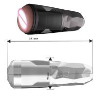 China Black Gold Male Electric Masturbation Cup 7 Vibration Modes Telescopic Voice Adult Masturbator for sale