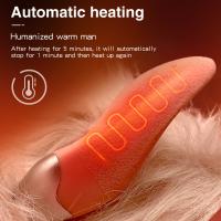 China Rechargeable Silicone Tongue Licking Vibrator 9 Frequency G Spot Clitoral Stimulator for Women 113x32mm for sale