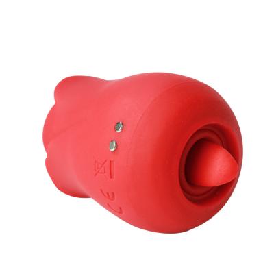 China Wholesale Silicone Rose Vibrator Clitoral Tongue Massager for Women for sale