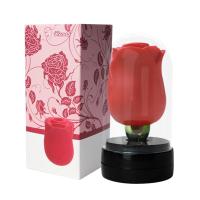 China Wholesale Silicone Rose Vibrator Clitoral Tongue Massager for Women for sale
