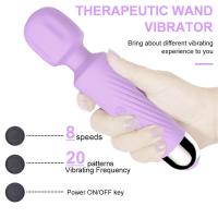 China AV Vibrator Second Generation Knight Massage Stick 8 Speeds USB Rechargeable 20x4 cm Waterproof for sale