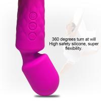 China Dual Head Wand Massager 10 Vibrations USB Rechargeable Sex Toy for Women 22cm for sale