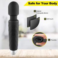 China Dual Head Wand Massager 10 Vibrations USB Rechargeable Sex Toy for Women 22cm for sale