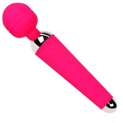 China 10 Speed USB Rechargeable AV Wand Vibrator 195mm Medical Silicone Massager for Women for sale