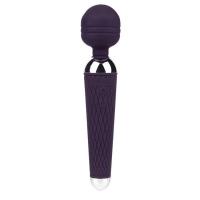 China 10 Speed USB Rechargeable AV Wand Vibrator 195mm Medical Silicone Massager for Women for sale