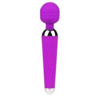 China 10 Speed USB Rechargeable AV Wand Vibrator 195mm Medical Silicone Massager for Women for sale