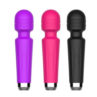 China Wholesale Remote Control G Spot Massage Wand Vibrator 20 Modes USB Rechargeable Silicone Sex Toy for Women for sale