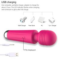 China Wholesale Remote Control G Spot Massage Wand Vibrator 20 Modes USB Rechargeable Silicone Sex Toy for Women for sale