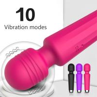 China Wholesale Remote Control G Spot Massage Wand Vibrator 20 Modes USB Rechargeable Silicone Sex Toy for Women for sale