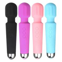 China 20 Vibration Modes 360 Degree Bend Waterproof USB Rechargeable Female Vibrator 20x4 cm for sale