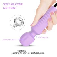 China 20 Vibration Modes 360 Degree Bend Waterproof USB Rechargeable Female Vibrator 20x4 cm for sale
