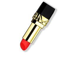 China Mini Lipstick Vibrator USB Rechargeable Clitoral Stimulator 7.2cm 30g for sale