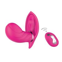 China USB Rechargeable Silicone Vibrator 10 Modes Remote Control Waterproof Sex Toy 110mm for sale