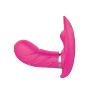 China USB Rechargeable Silicone Vibrator 10 Modes Remote Control Waterproof Sex Toy 110mm for sale