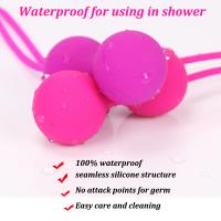China Silicone Kegel Exercise We Weights Balls for Women Pelvic Floor Training Bladder Control 157mm Length 53g for sale