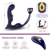 China 10 Speed Wireless Prostate Massager Vibrating Anal Toy for Men Gay Masturbation for sale